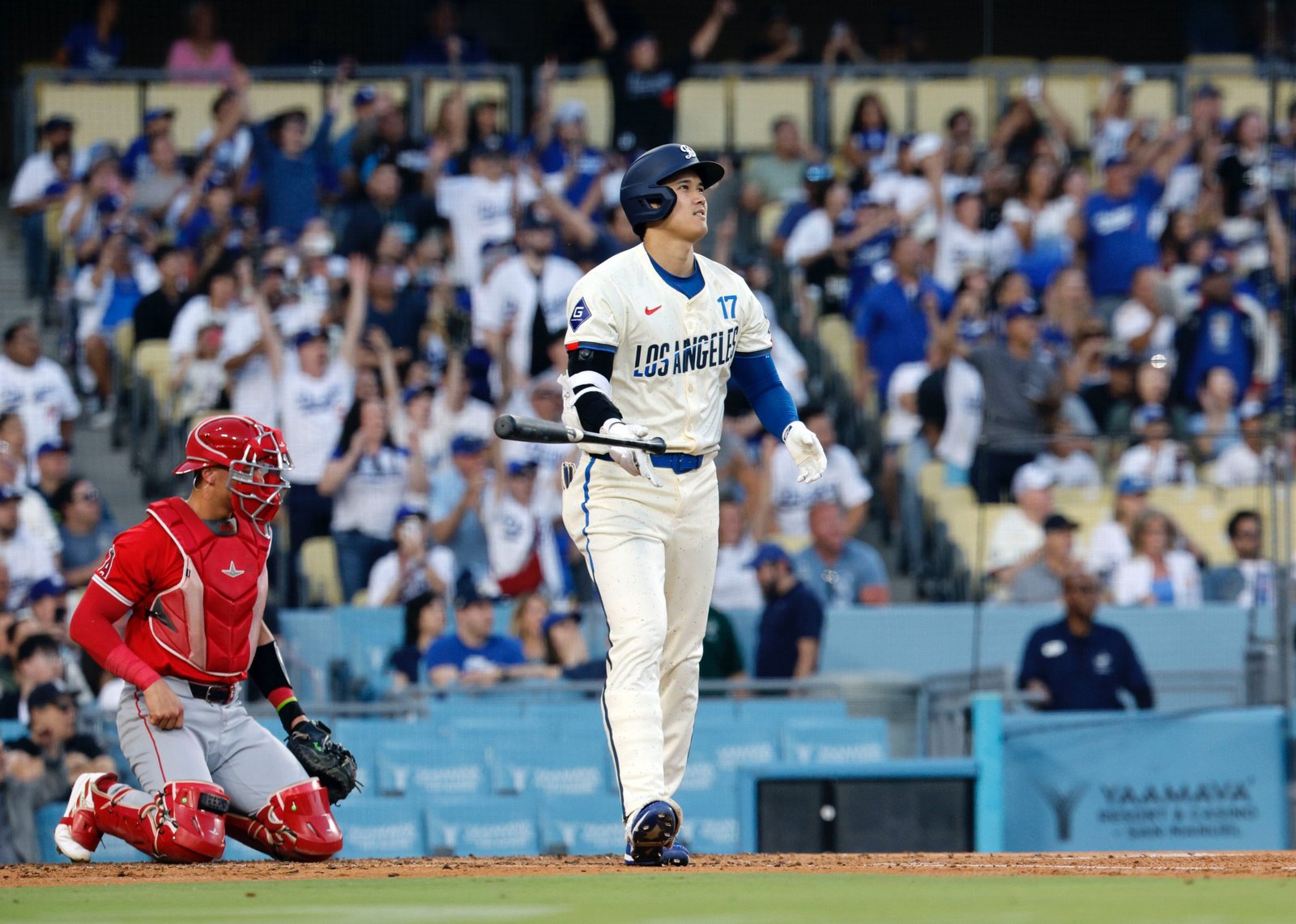 Jonrón de Ohtani en triunfo de Dodgers 7-2